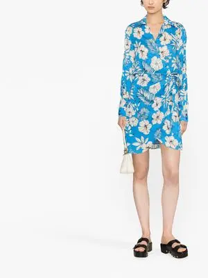 Pinko Floral-print Wrap Dress