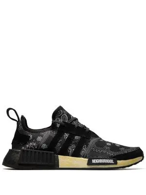Adidas Neighborhood X Nmd R1 Paisley Print Sneakers - Black