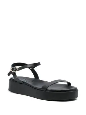 ANCIENT GREEK SANDALS Irida Buckle-fastened Sandals - Black