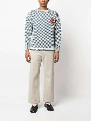 BODE Talsi Checkerboard-pattern Sweater