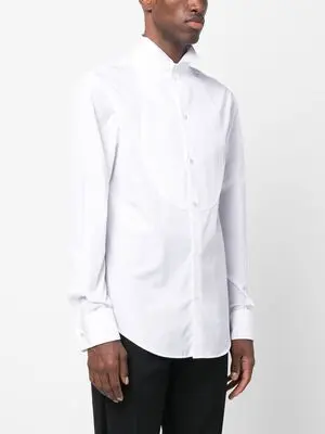 Emporio Armani Wingtip-collar Long Sleeve Shirt - White