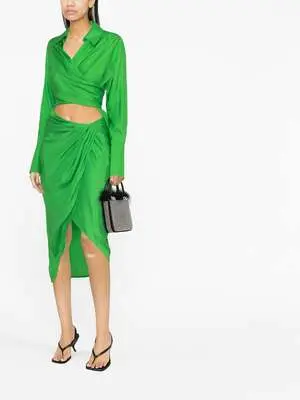 Gauge81 High-low Hem Wrap Shirt