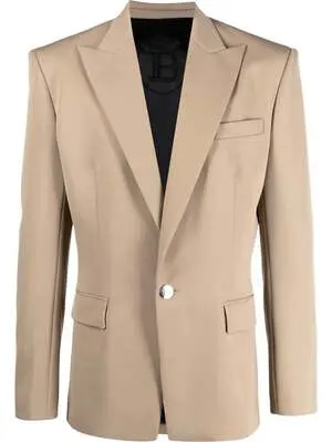 Balmain Single-breasted Wool Suit Jacket