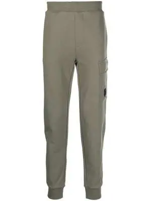 C.P. COMPANY Logo-patch Track Pants - Green