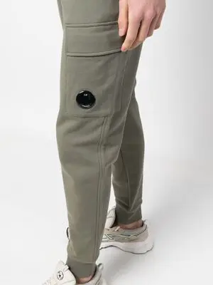 C.P. COMPANY Logo-patch Track Pants - Green