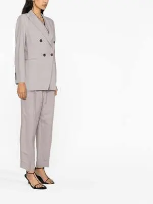 Brunello Cucinelli Double-breasted Woven Suit Jacket