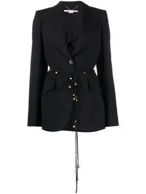 Stella McCartney Jewel-belt Single-breasted Blazer