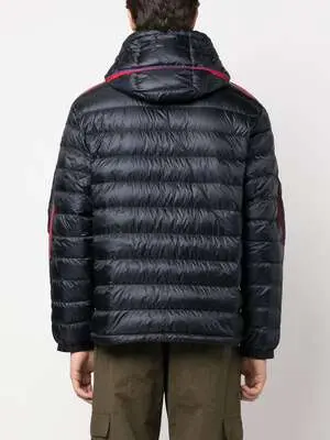 Moncler Agout Logo-patch Puffer Jacket - Blue