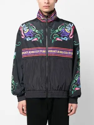 Versace Floral Graphic Print Jacket