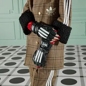 Gucci Adidas X Leather Gloves - Black | Editorialist