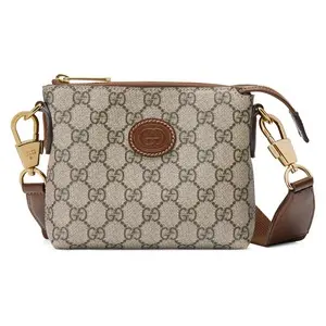 Gucci Messenger Bag With Interlocking G Beige