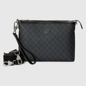 Gucci Messenger Bag With Interlocking G - Black Supreme