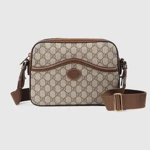 Gucci Messenger Bag With Interlocking G Gg Supreme
