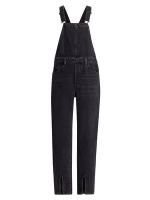 3x1 Women's Cindy Wide-Leg Denim Overalls - Rock  - Rock