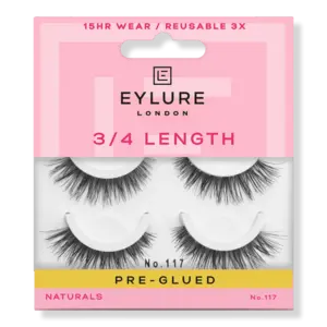 EYLURE Pre-glued Light & Wispy No. 117 Eyelashes Twin Pack - One-color