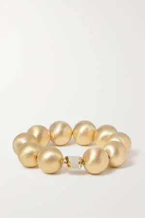 Lauren Rubinski 14-karat Beaded Bracelet