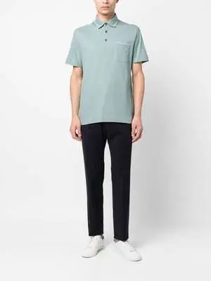 Zegna Slim-cut Tailored Trousers - Blue
