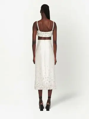 Miu Miu Floral-embellished Midi Skirt