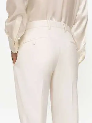 Dolce & Gabbana Stretch-wool Tuxedo Trousers - Neutrals