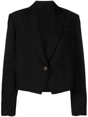 Brunello Cucinelli Boxy Woven Blazer Jacket