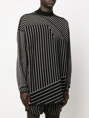 Rick Owens Multi-stripe Virgin Wool Jumper