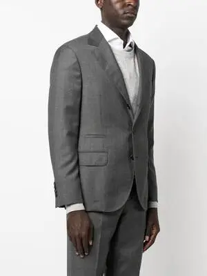 Brunello Cucinelli Single-breasted Wool Blazer