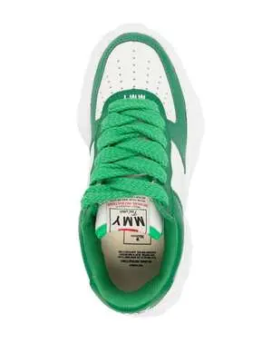 Mihara Yasuhiro Panelled Low-top Sneakers - Green
