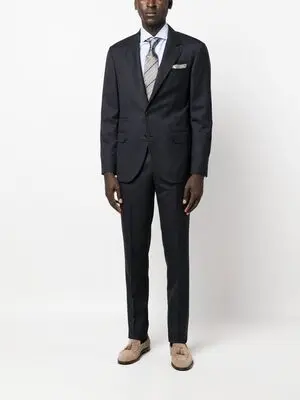 Brunello Cucinelli Chalk-stripe Virgin-wool Blazer