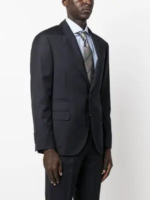 Brunello Cucinelli Chalk-stripe Virgin-wool Blazer