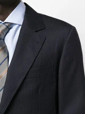 Brunello Cucinelli Chalk-stripe Virgin-wool Blazer