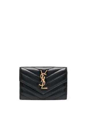 Saint Laurent Monogram Quilted Wallet