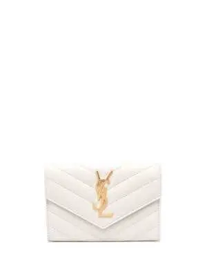 Saint Laurent Monogram Quilted Wallet