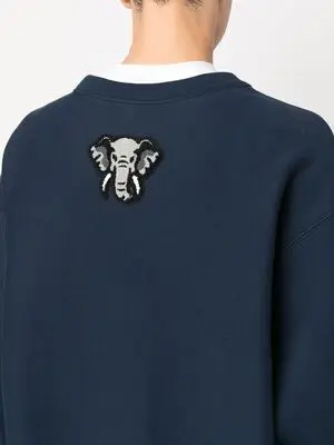 Kenzo Logo-appliqué Crew-neck Sweatshirt