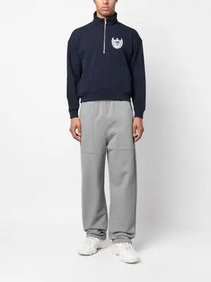 Sporty & Rich Logo-print Zip-up Sweatshirt