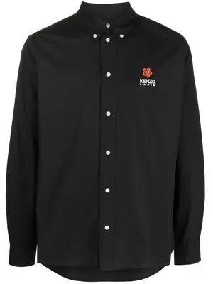 Kenzo Boke Flower Button-down Shirt - Black