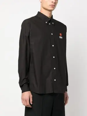 Kenzo Boke Flower Button-down Shirt - Black