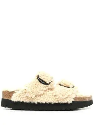 Birkenstock Shearling Slides Sandals For Women