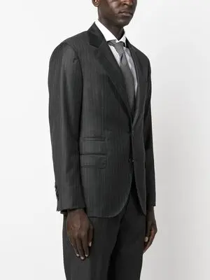 Brunello Cucinelli Chalk-stripe Virgin-wool Blazer