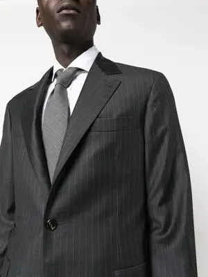 Brunello Cucinelli Chalk-stripe Virgin-wool Blazer