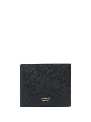 TOM FORD Logo-detail Leather Cardholder - Black
