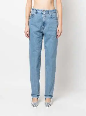 Gcds Crystal-embellished Straight Jeans