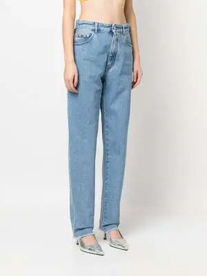 Gcds Crystal-embellished Straight Jeans