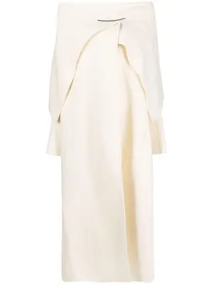 THE ROW Cashmere-silk Blend Drape-detail Coat