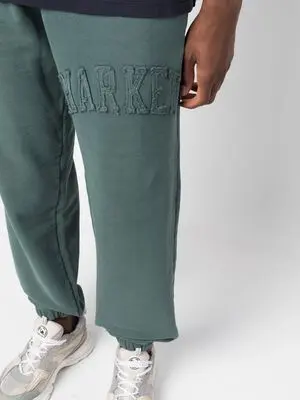 MARKET Logo-appliqué Track Pants - Green