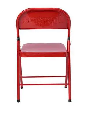 Supreme Metal Folding Chair - Red | Editorialist