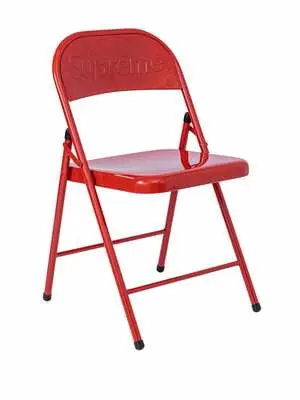 Supreme Metal Folding Chair - Red | Editorialist