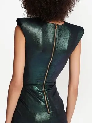 Balmain Glittered Ruched Dress