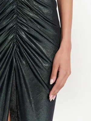 Balmain Glittered Ruched Dress