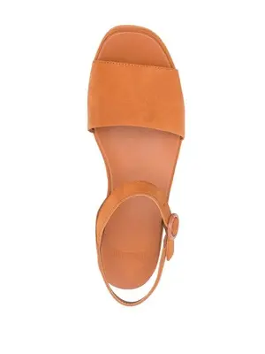 Camper Misia Suede Wedge Sandals - Brown