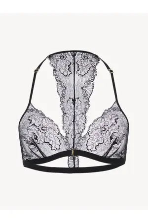 La Perla Soft Triangle Bra In With Leavers Lace